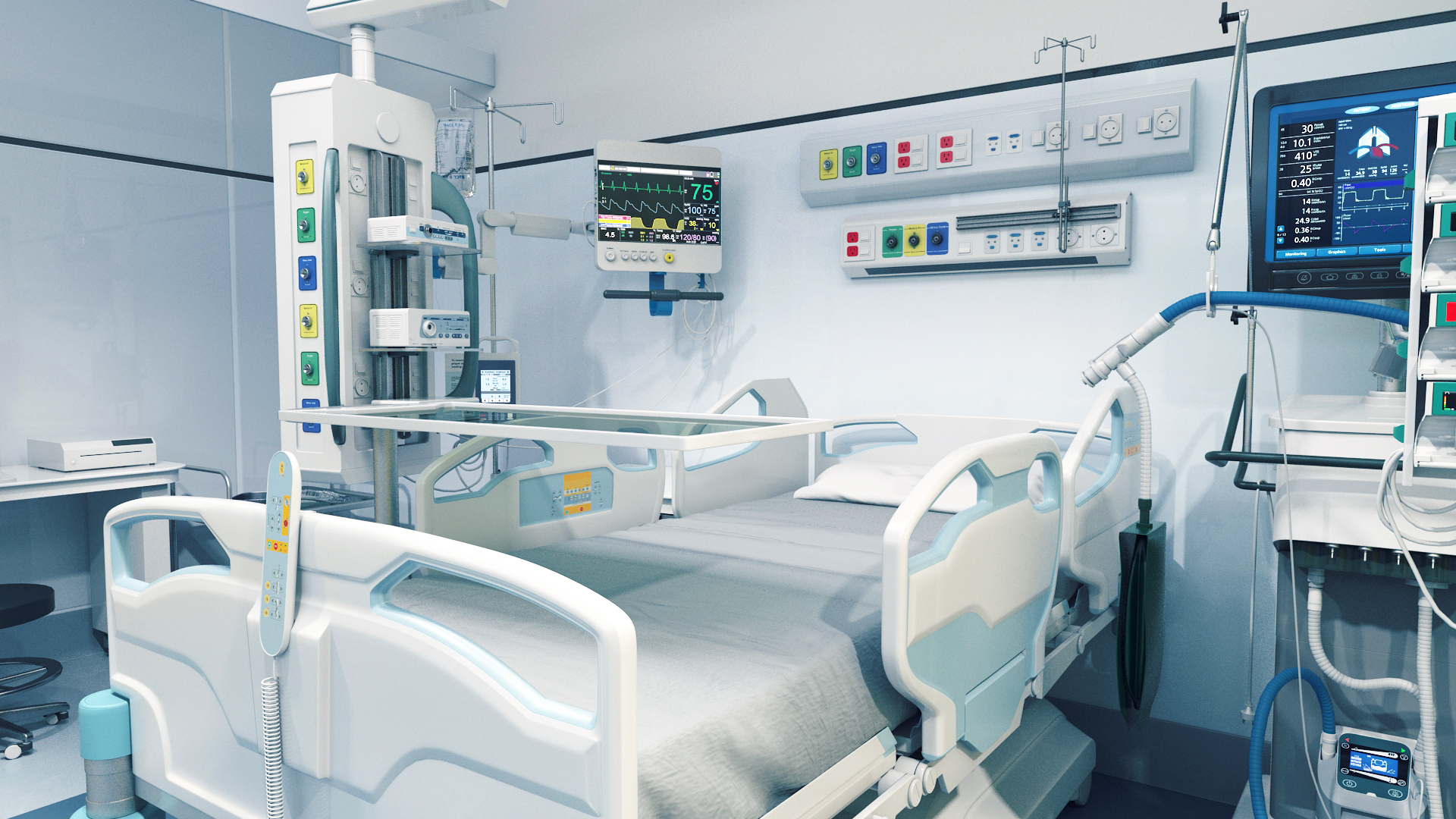 Private ICU Model - TurboSquid 2132917