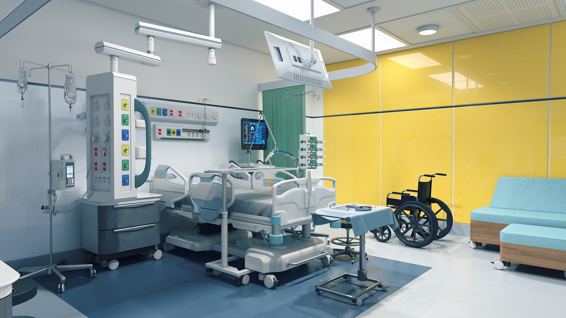 Private ICU Model - TurboSquid 2132917