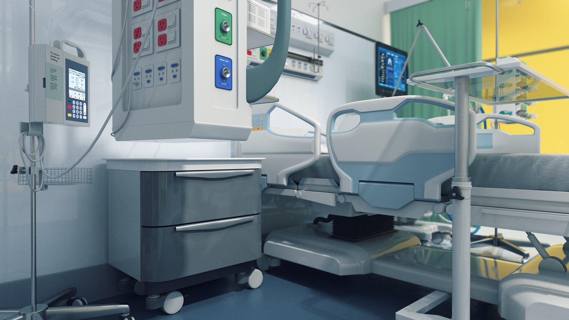 Private ICU Model - TurboSquid 2132917