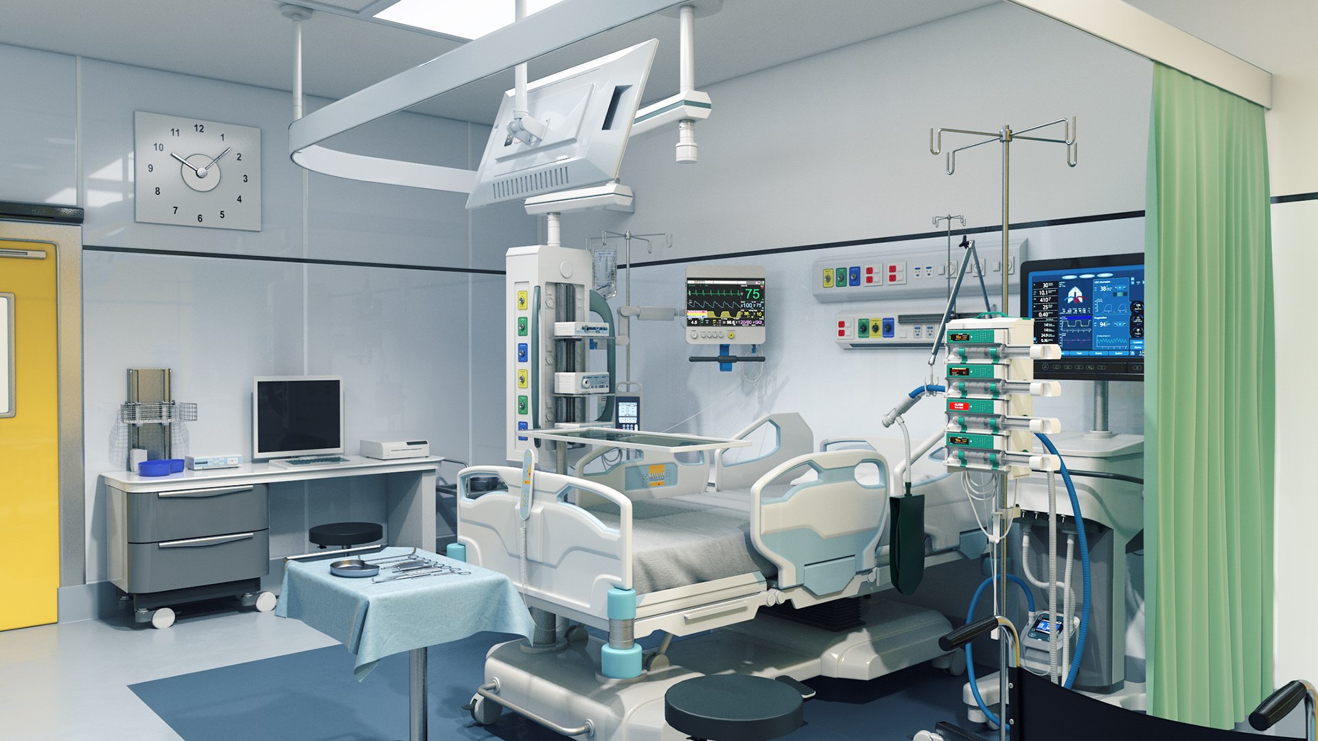 Private ICU Model - TurboSquid 2132917