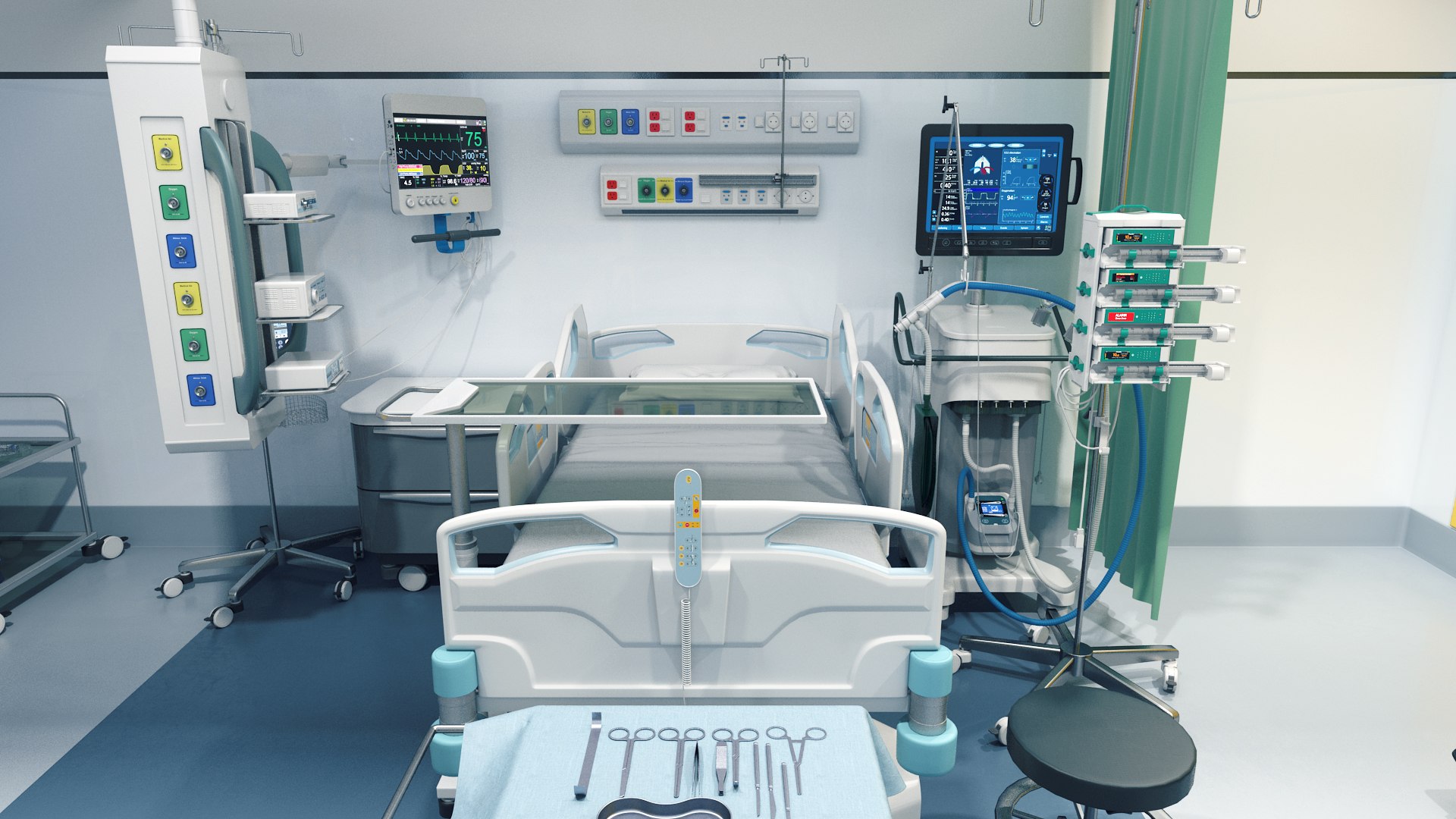 Private ICU Model - TurboSquid 2132917