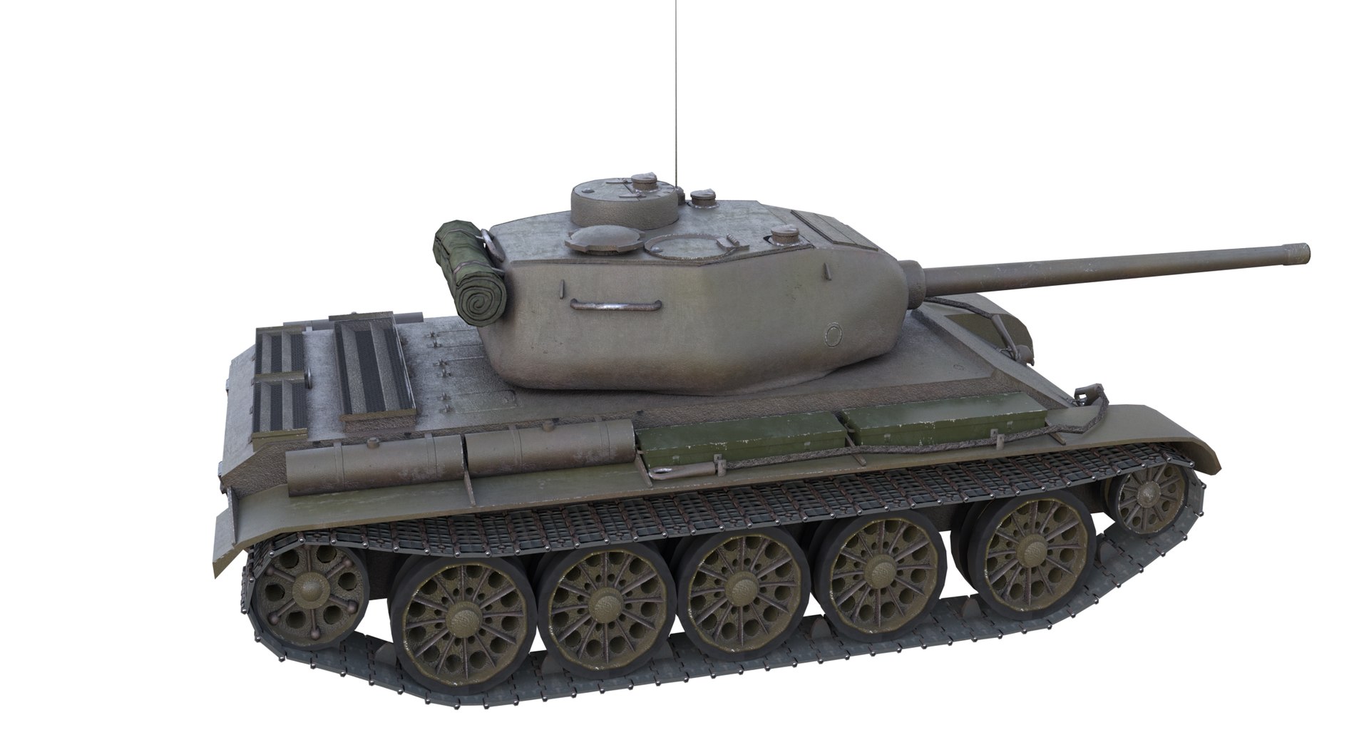 3D Soviet Tank T-44 Model - TurboSquid 1171920