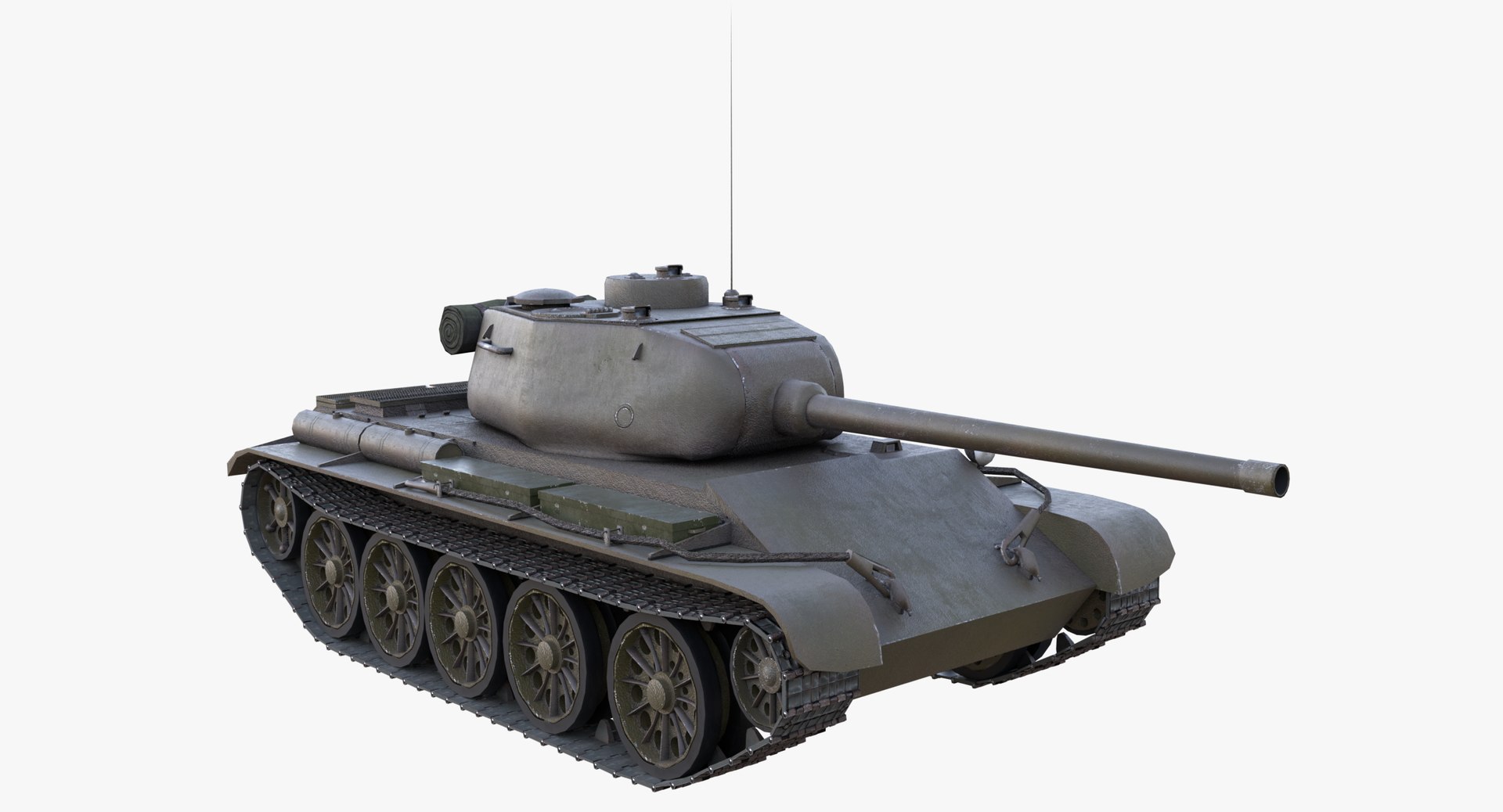 3D Soviet Tank T-44 Model - TurboSquid 1171920