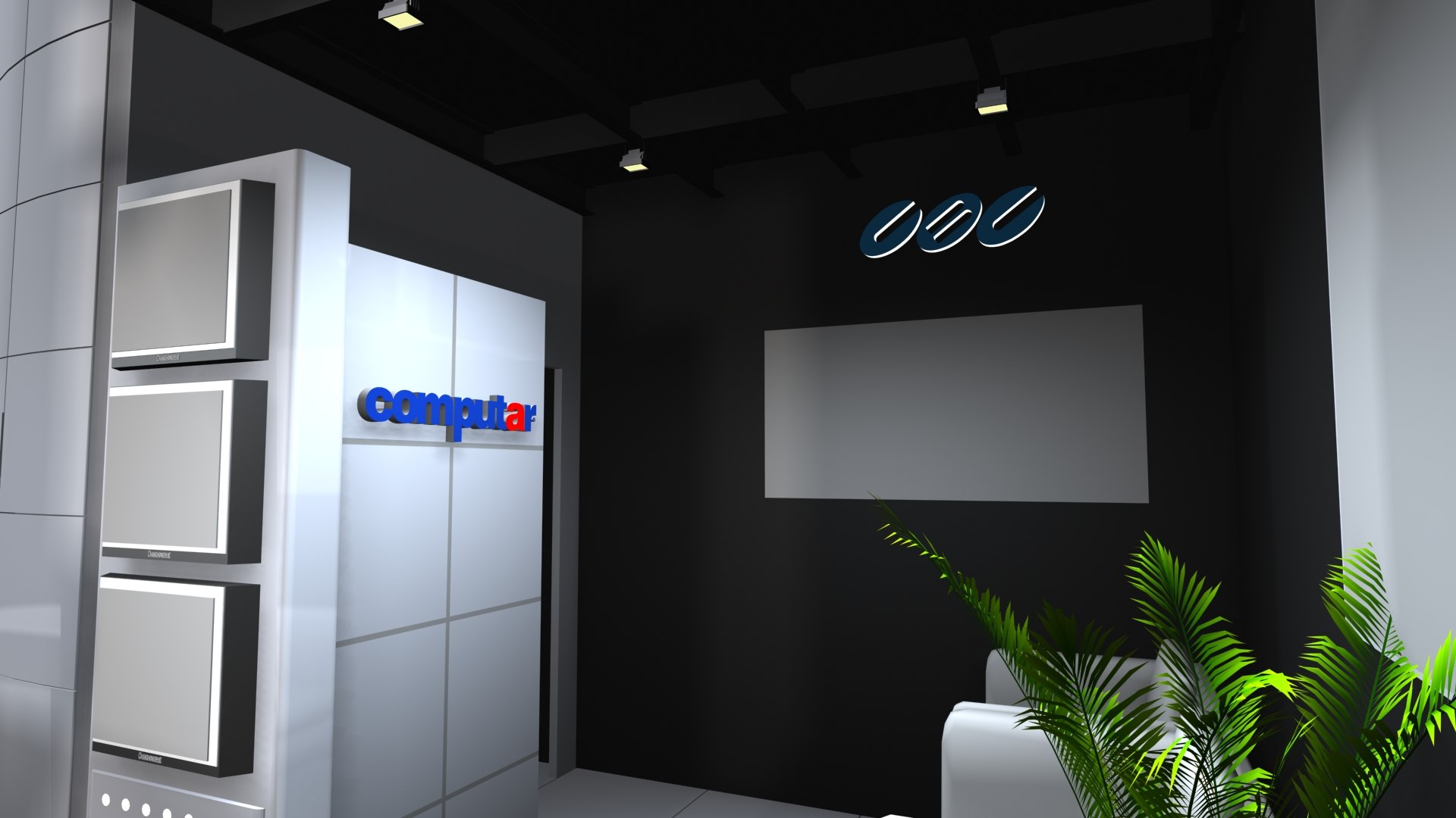 Creative Booth Stand 3D Model - TurboSquid 1851033