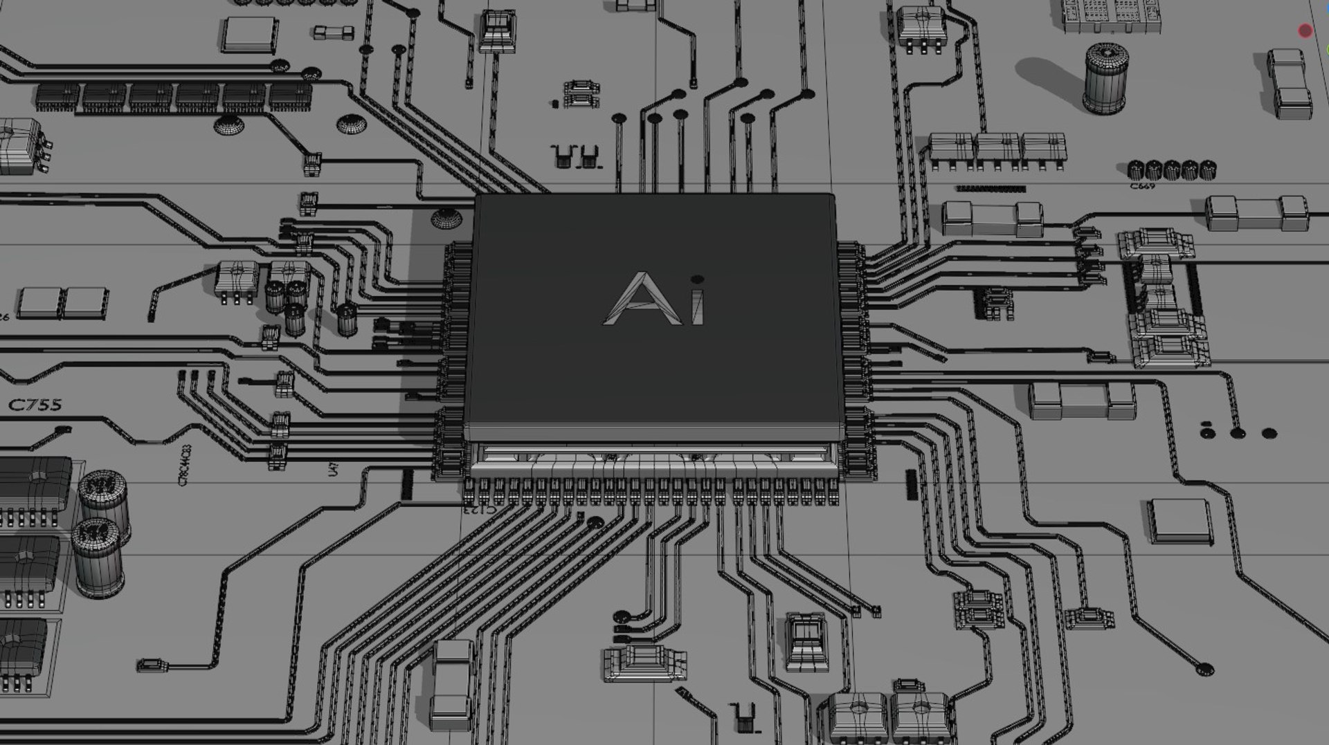 Circuit Board CPU Collection 3D Model - TurboSquid 2300909