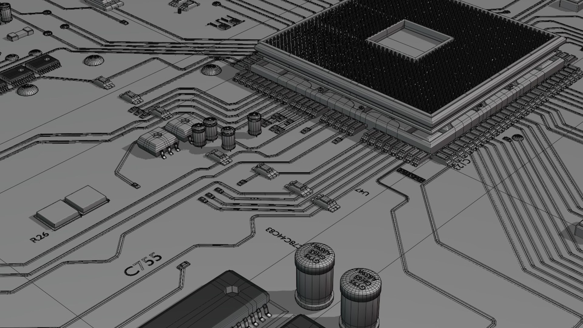 Circuit Board CPU Collection 3D Model - TurboSquid 2300909
