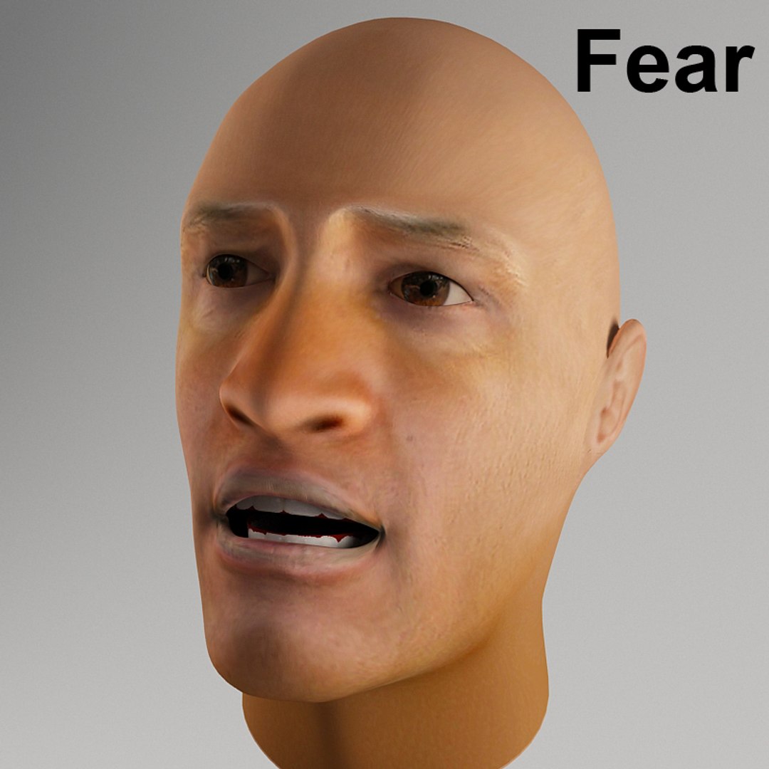 3d Max Realistic Male Head Morph