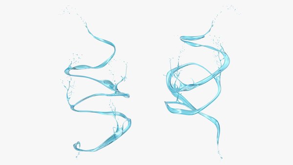 Abstract Liquid Splash Blue Water model - TurboSquid 1856412