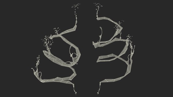 Abstract Liquid Splash Blue Water model - TurboSquid 1856412