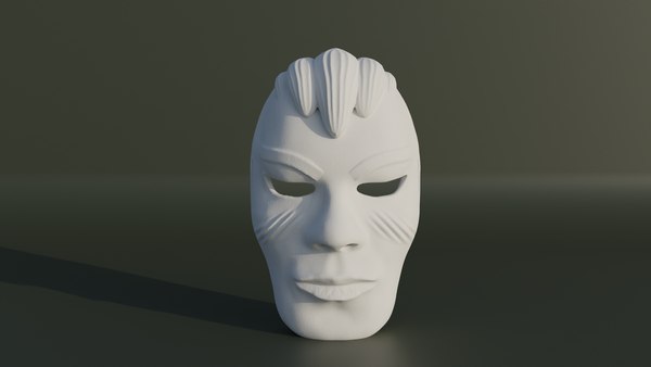 modelo 3d Voodoo Face Mask - Cannibal Cosplay Mask print - TurboSquid ...