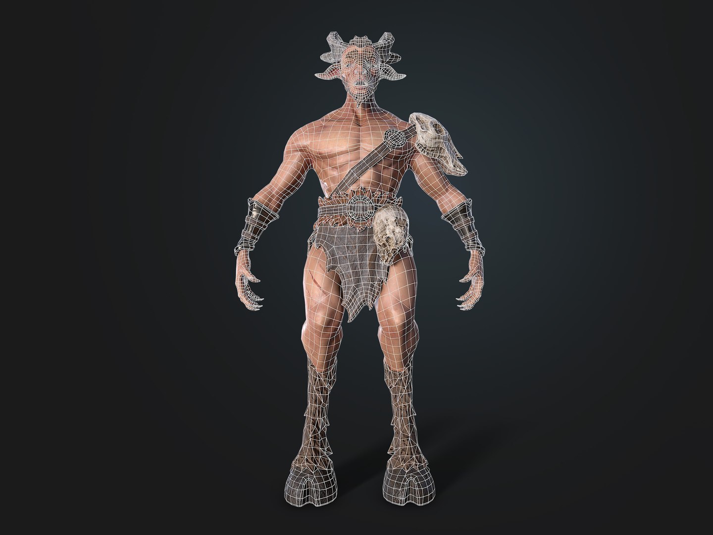 Faun Warrior Character Model - TurboSquid 1694617