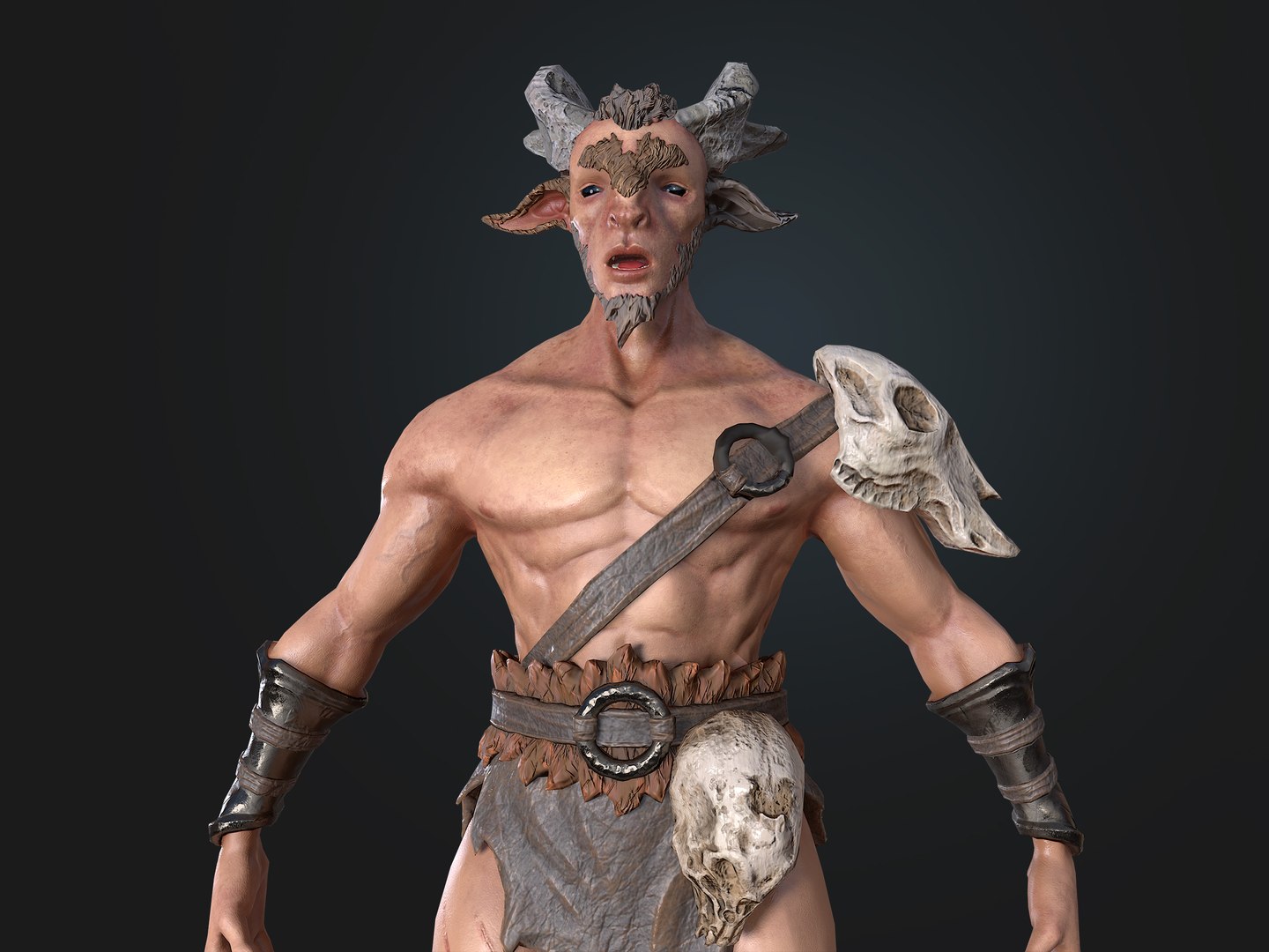 Faun Warrior Character Model - TurboSquid 1694617