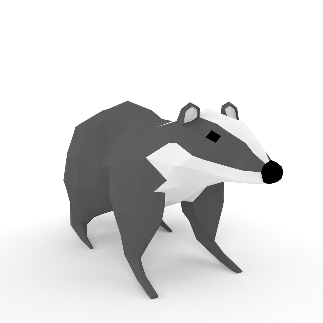 3d Model Badger
