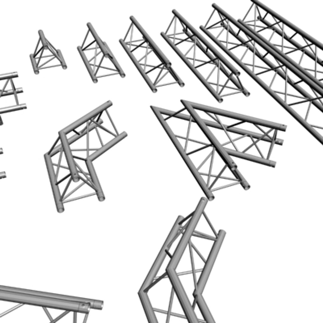truss rigging steelwork 3d model