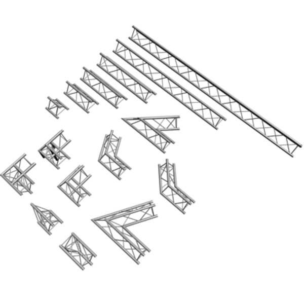 truss rigging steelwork 3d model