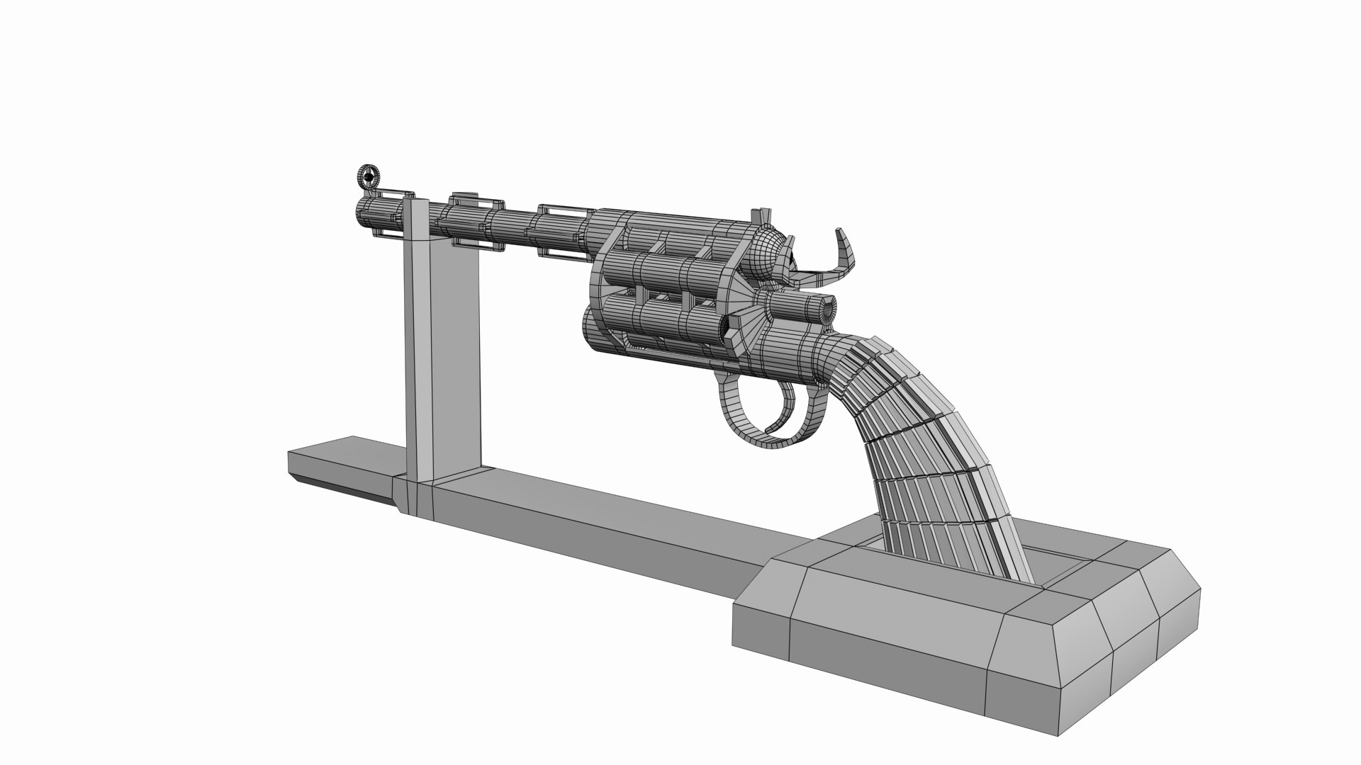 3D Gauss revolver - TurboSquid 1788577