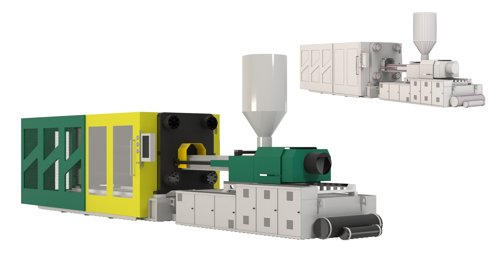 3D Injection Molding Machine 3D Model - TurboSquid 2291486