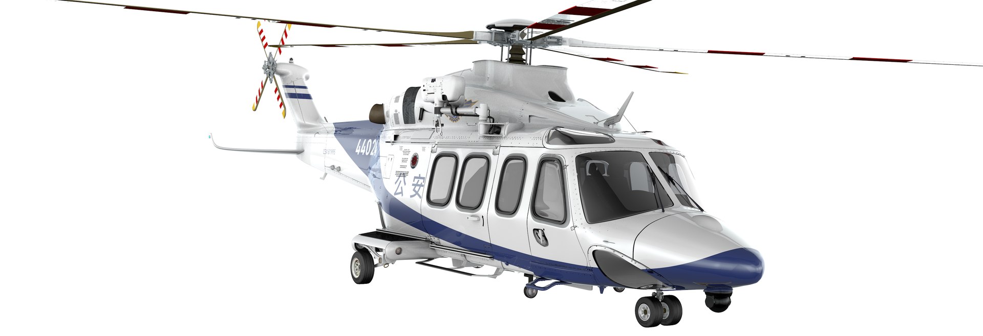 3D Model AW139 Beijing Police Helicopter L2149 - TurboSquid 2247961