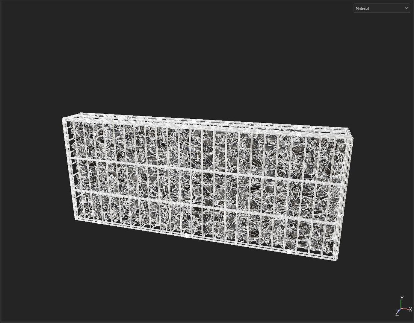 3D Gabion Wall Model - TurboSquid 2150619