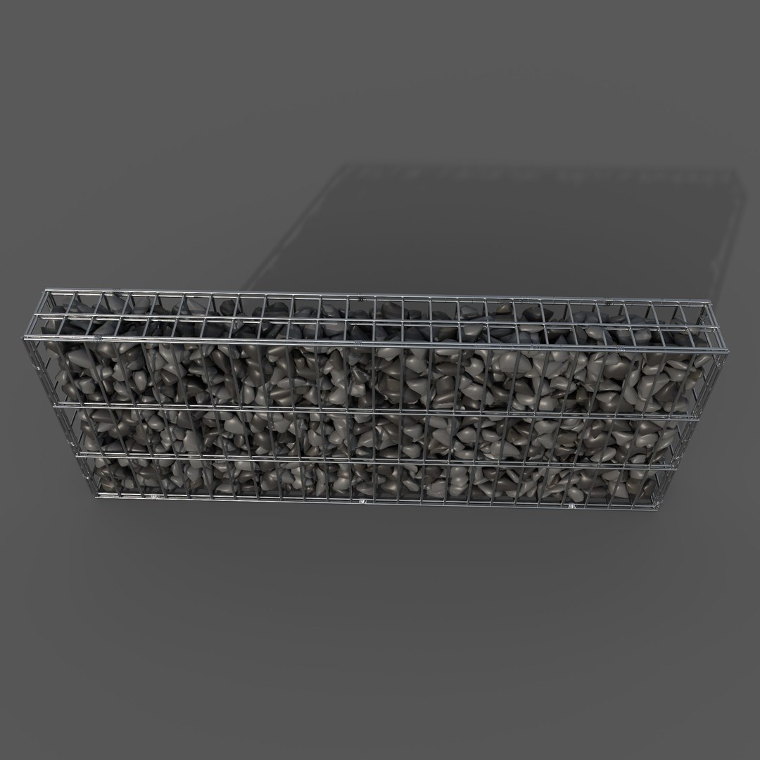 3D Gabion Wall Model - TurboSquid 2150619