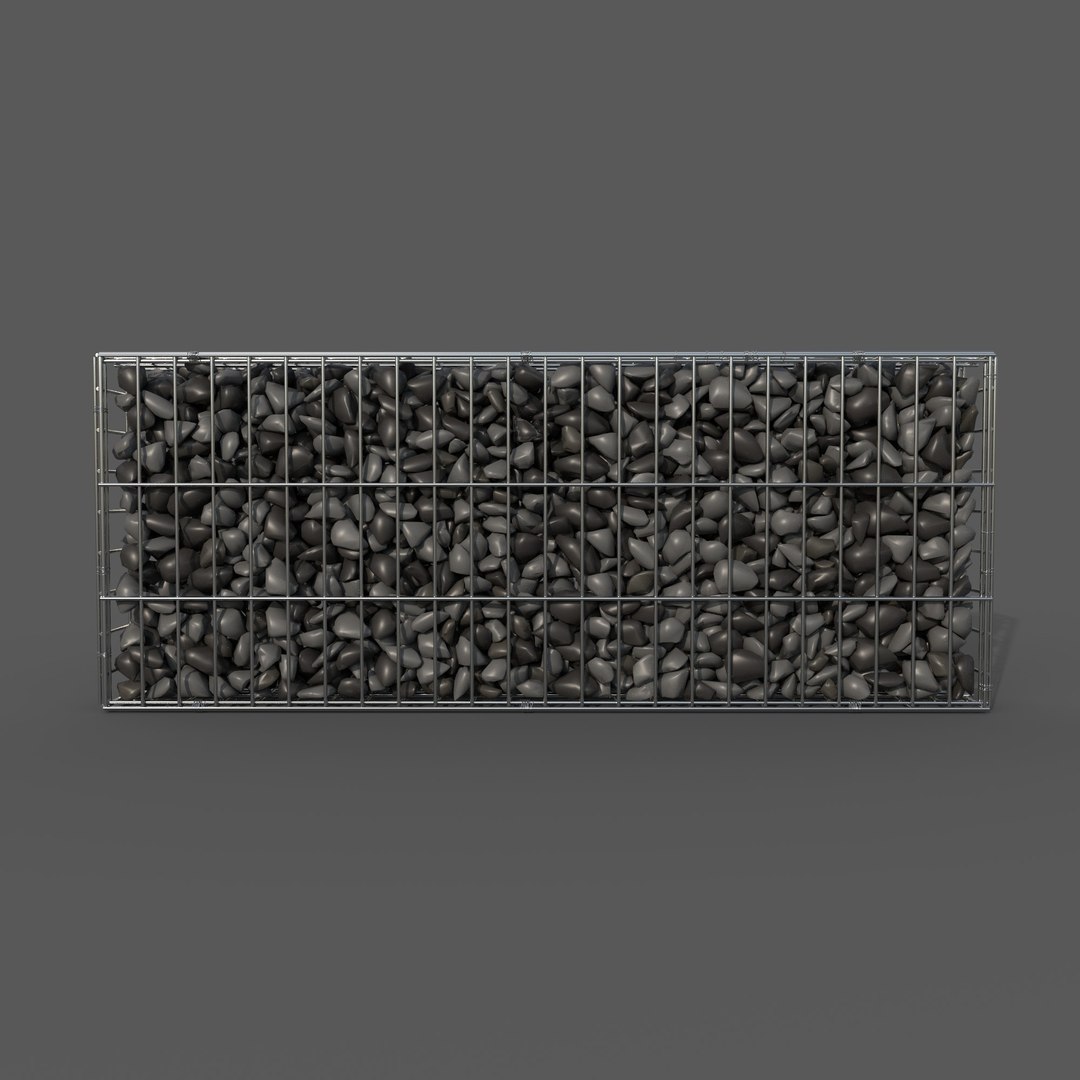 3D Gabion Wall Model - TurboSquid 2150619