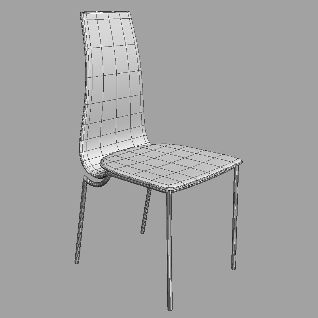 Chair Hi-tech Kitchen 3d Model