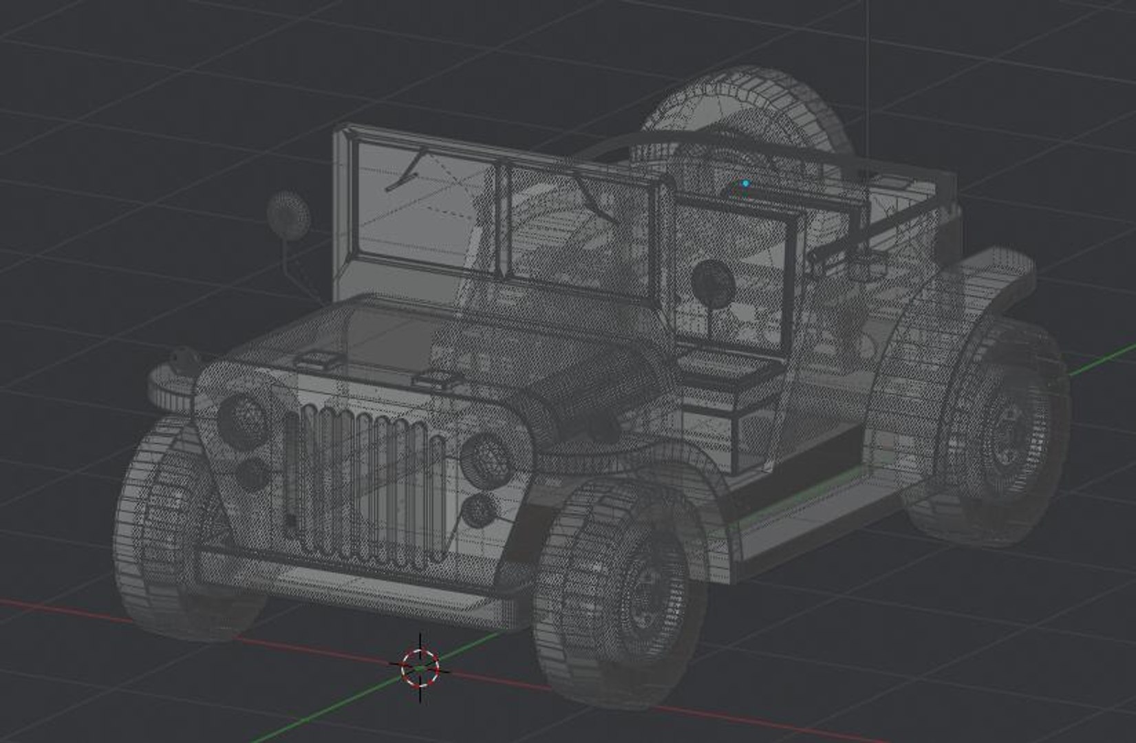 3D Model World War Cartoon Military Jeep - TurboSquid 1603641