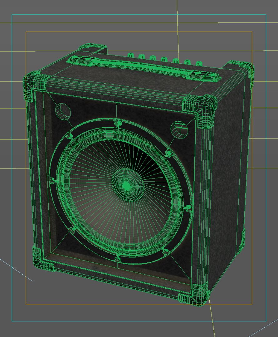 3d Amplifier Guitar Model