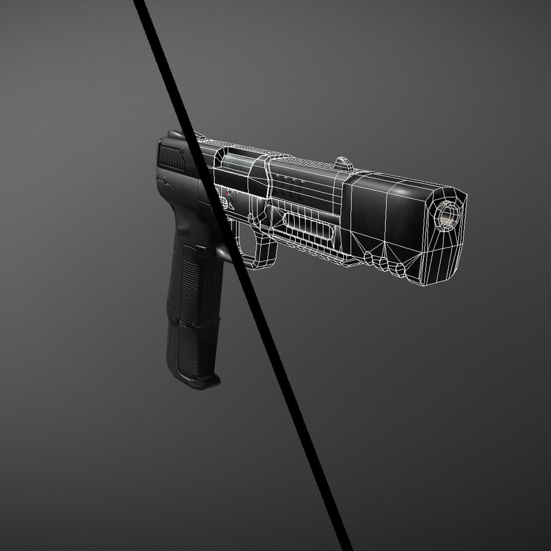 3D fn five-seven model - TurboSquid 1231634