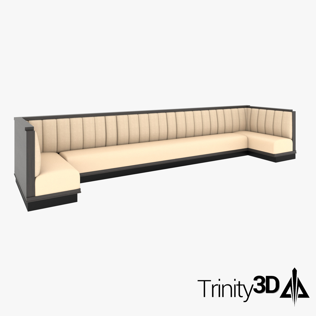 3D model restaurant booth - TurboSquid 1574183