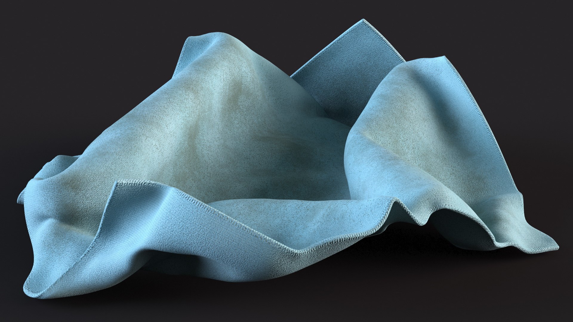 Worn Napkins Blue Model - TurboSquid 2133270