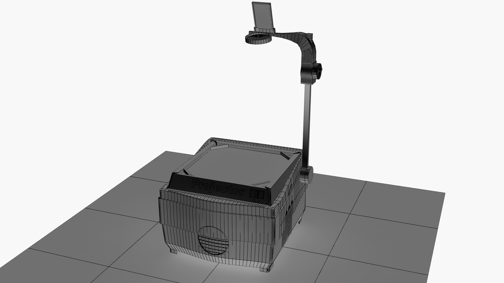 Overhead Projector 3D - TurboSquid 2153817