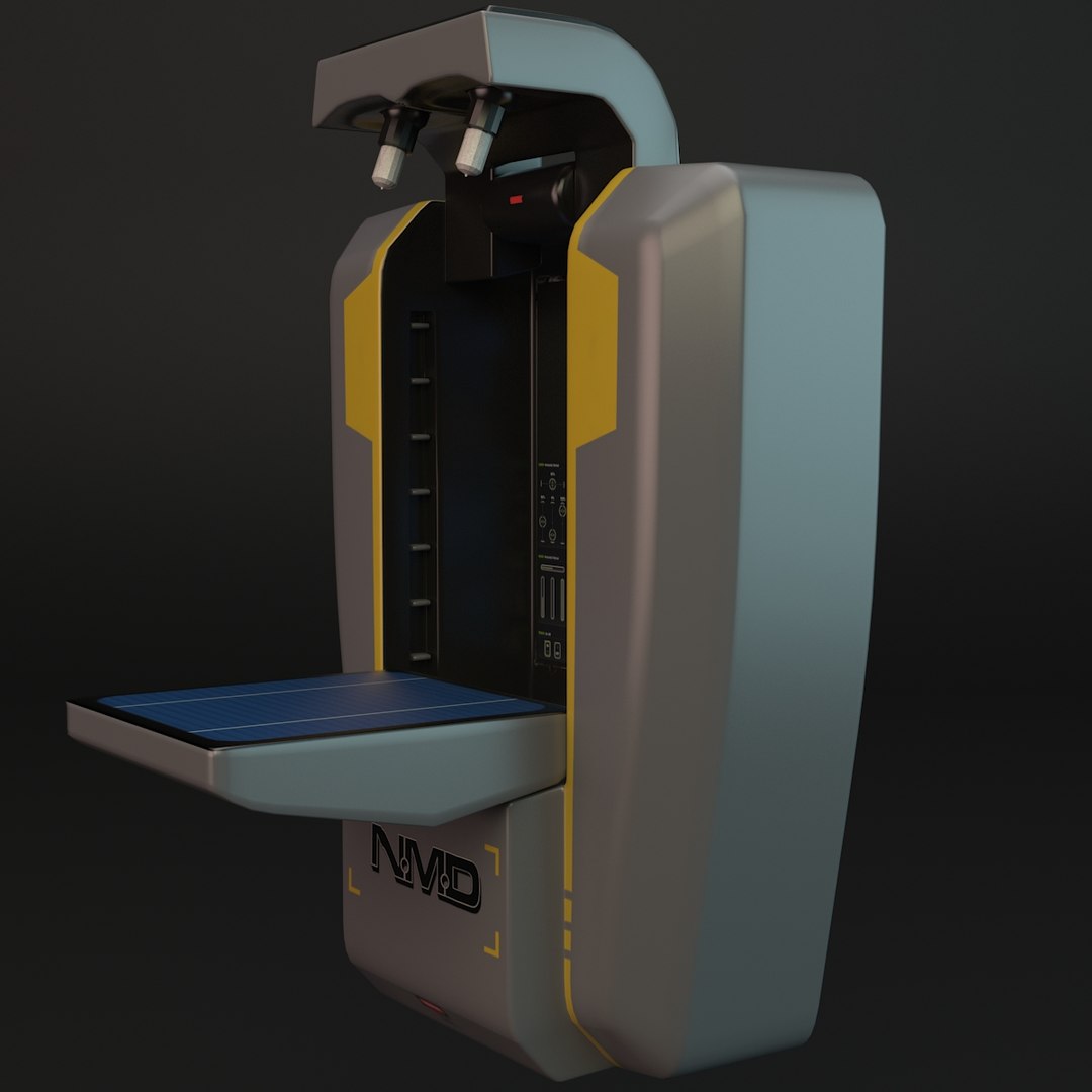 3d Model Sci-fi Printer