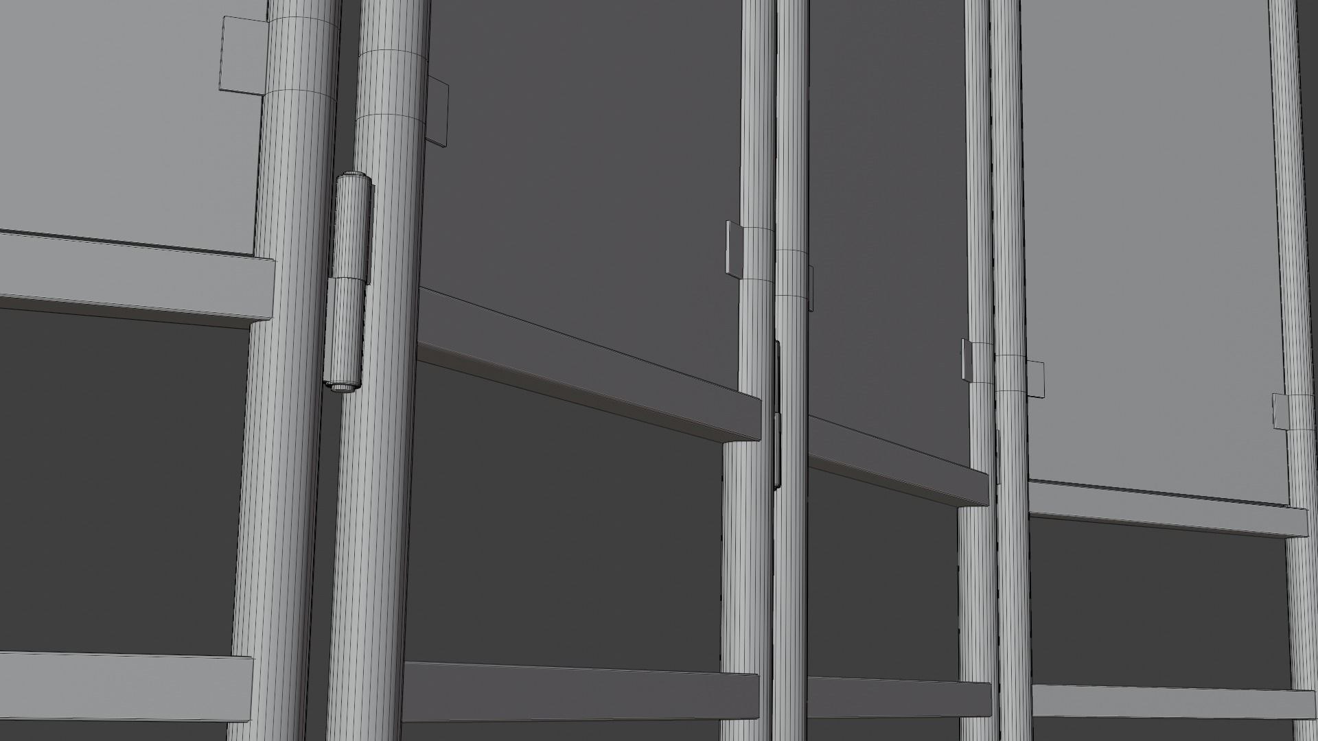 Hospital Portable Partition 3D Model - TurboSquid 1841348