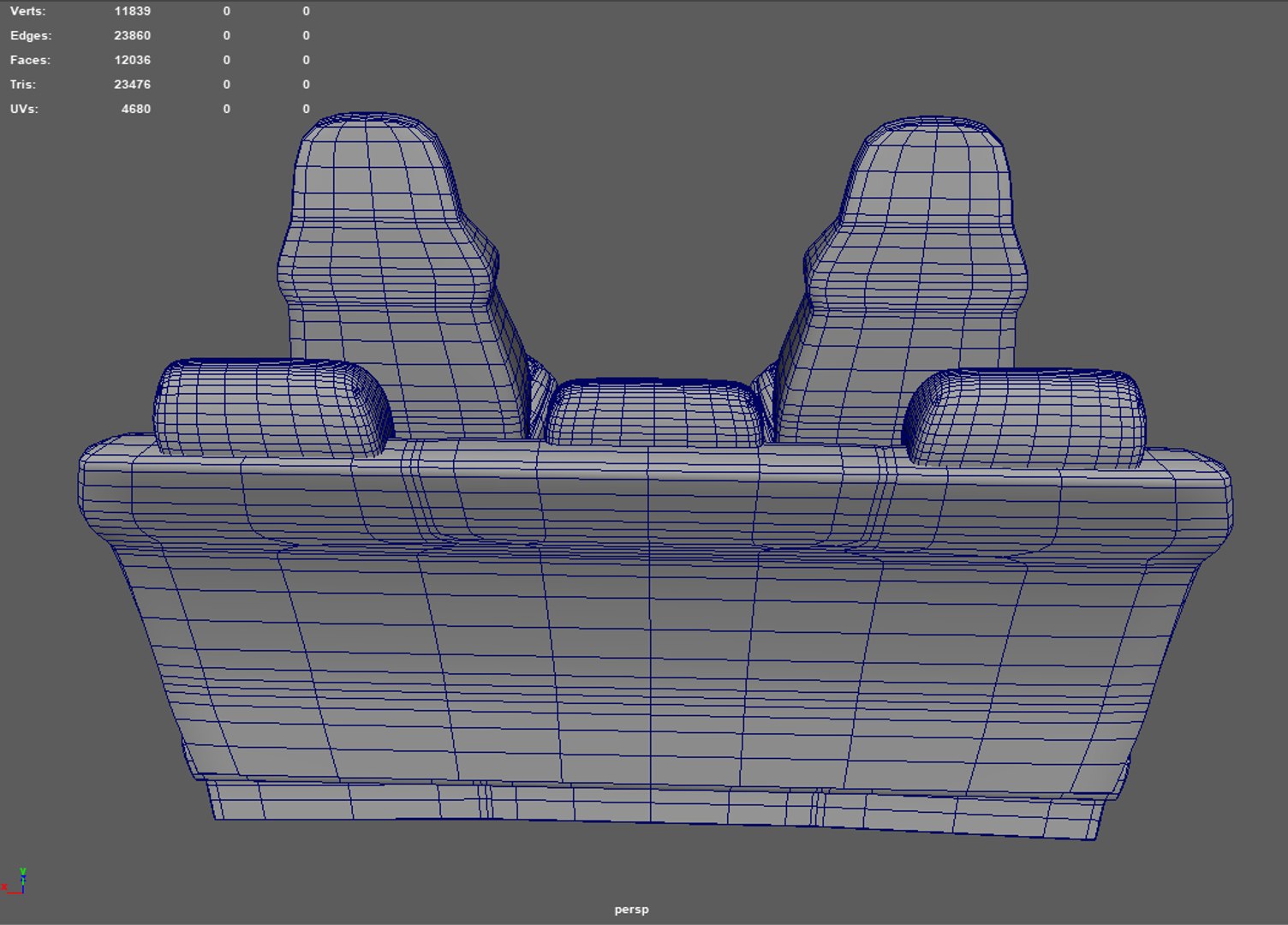 3D Car Seat 06 Model - TurboSquid 1826901