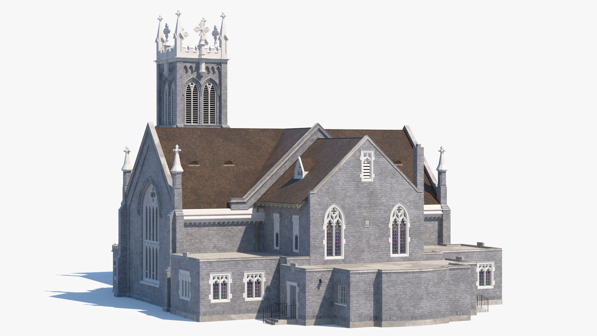 3D ancient catholic church model - TurboSquid 1444078