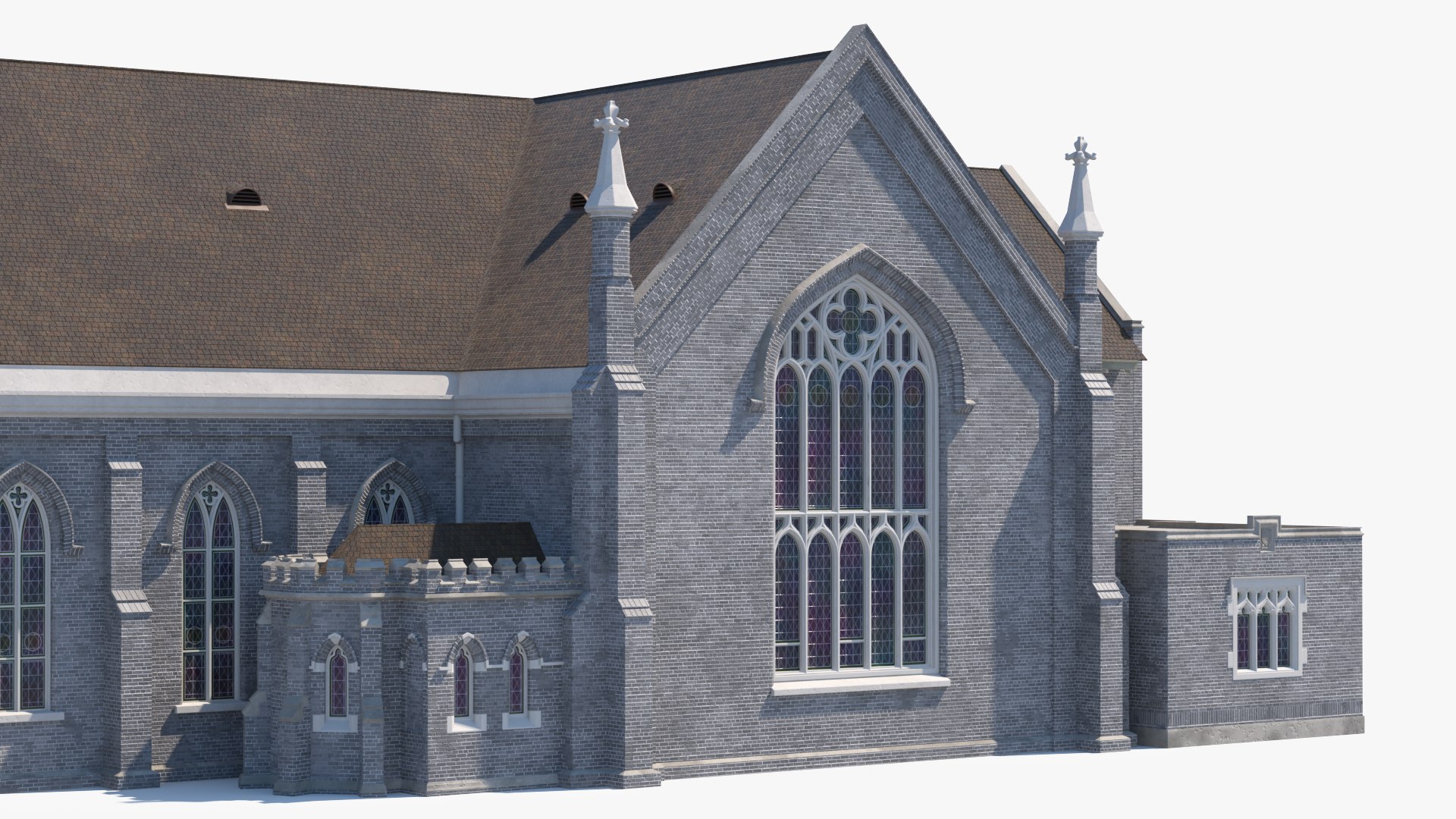 3D ancient catholic church model - TurboSquid 1444078