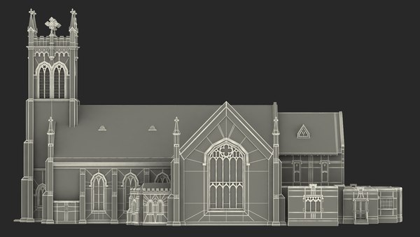 3D ancient catholic church model - TurboSquid 1444078