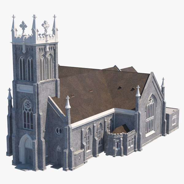 3D ancient catholic church model - TurboSquid 1444078