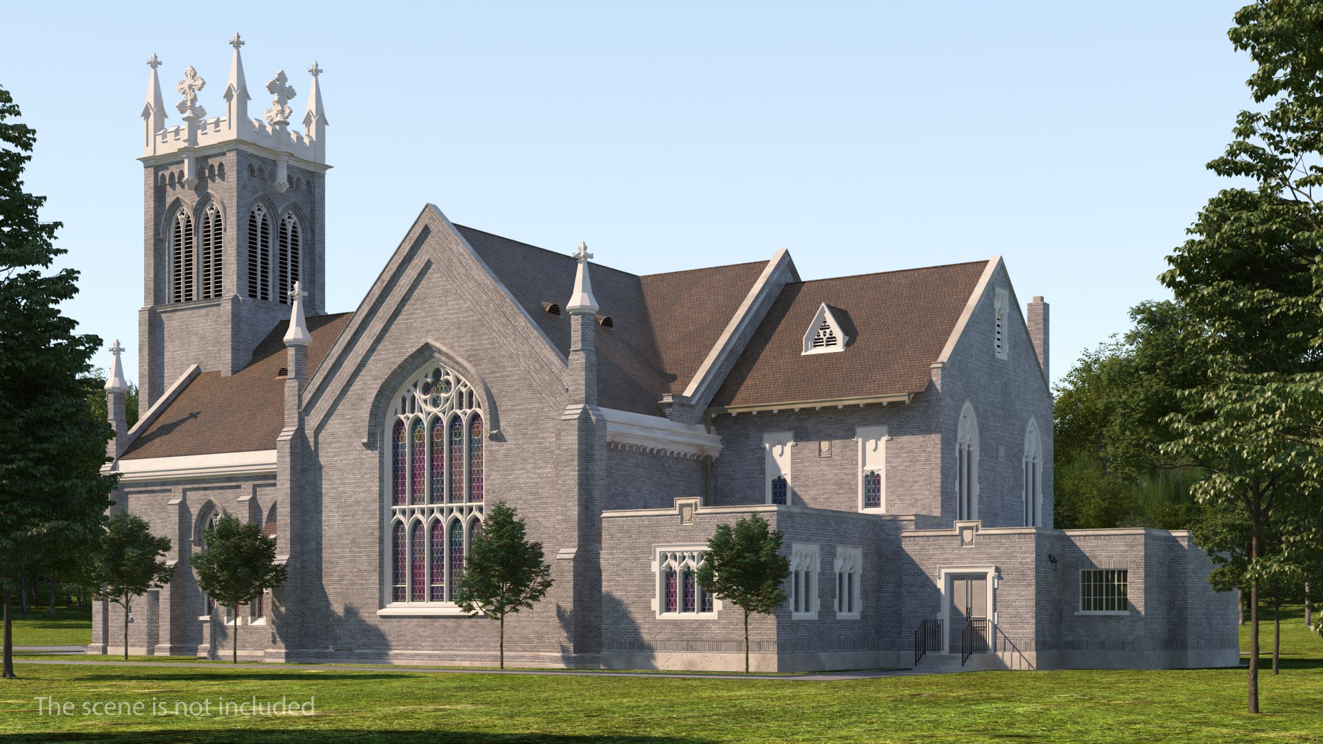 3D ancient catholic church model - TurboSquid 1444078