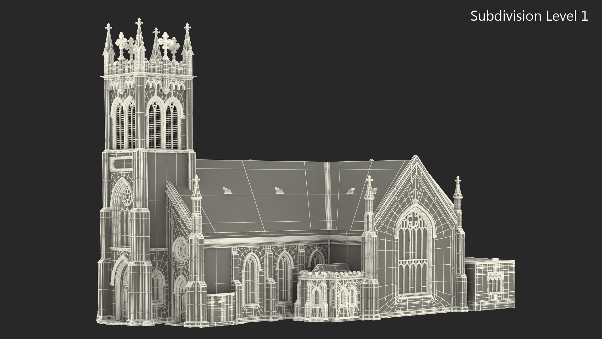 3D ancient catholic church model - TurboSquid 1444078