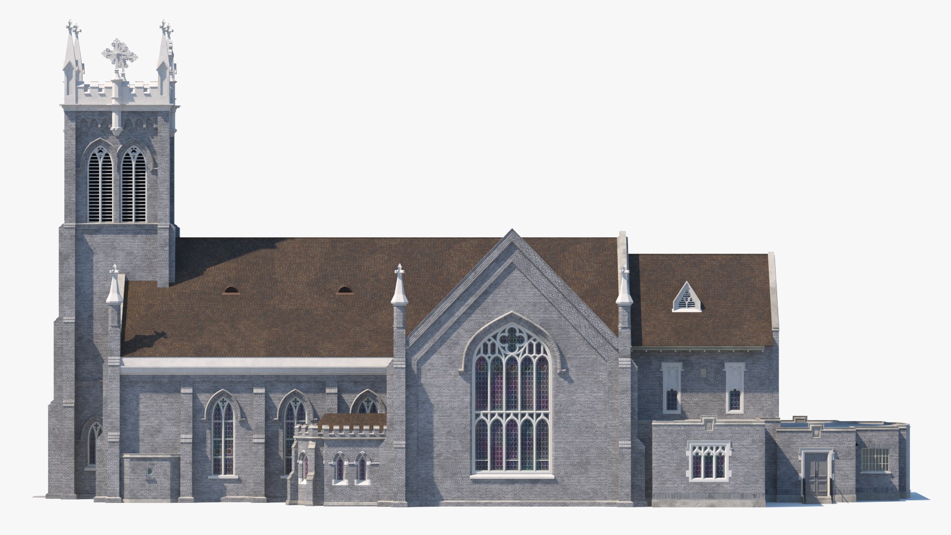 3D ancient catholic church model - TurboSquid 1444078