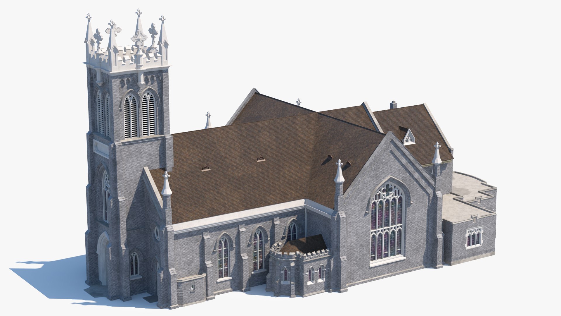 3D ancient catholic church model - TurboSquid 1444078