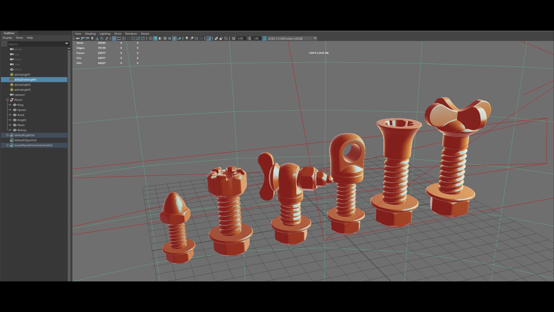 3D Chess Set Bolt And Screw Stylized Printable Model - TurboSquid 1819658