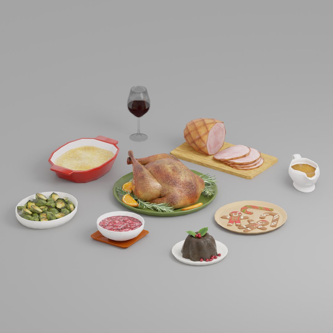 Food Holiday 3D - TurboSquid 1480401