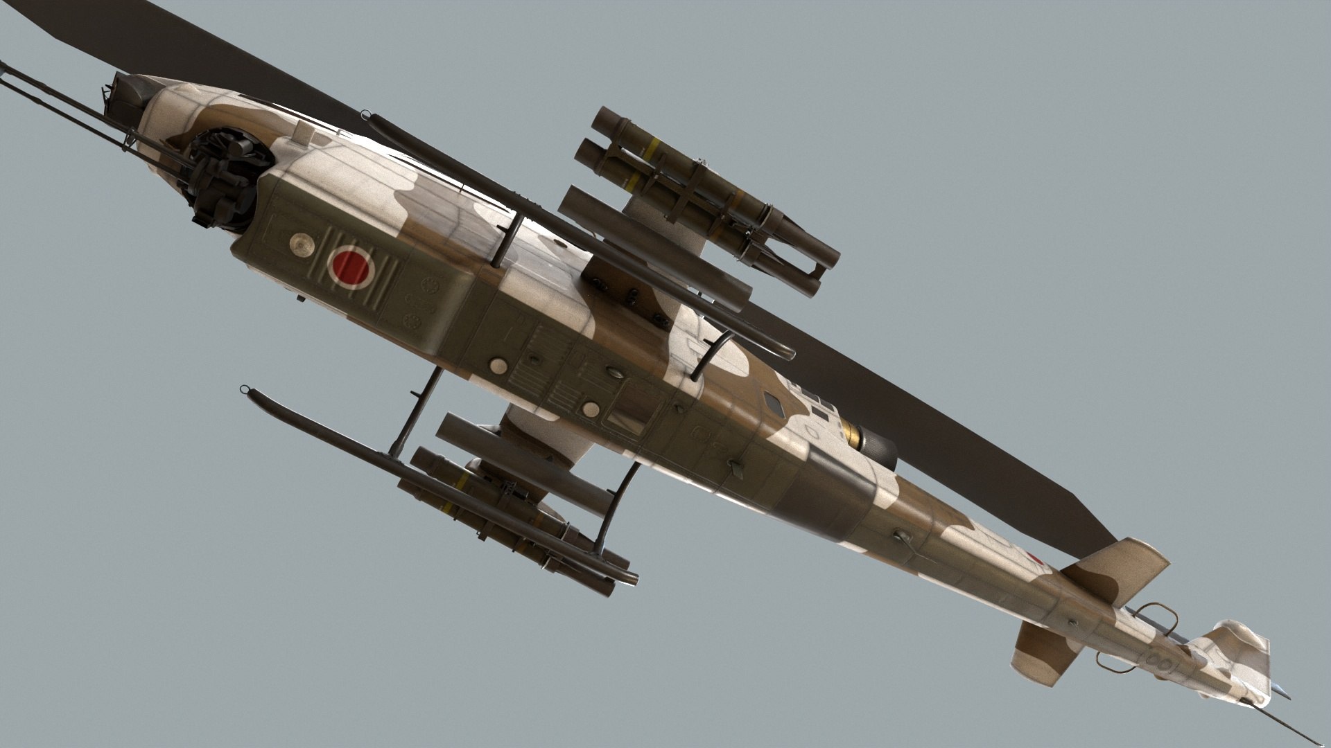 Bell AH-1S Cobra JGSDF Winter Basic Animation Model - TurboSquid 2097162