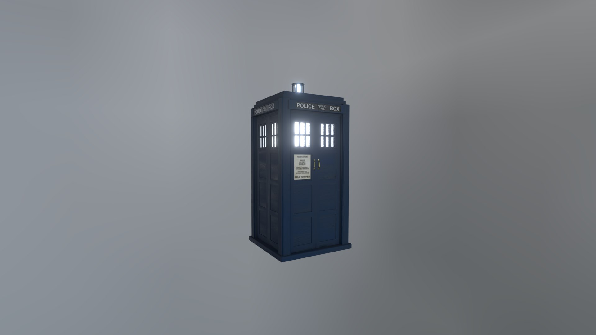 3D Model DOCTOR WHO - WILLIAM HARTNELL TARDIS - Rogue Film Productions ...
