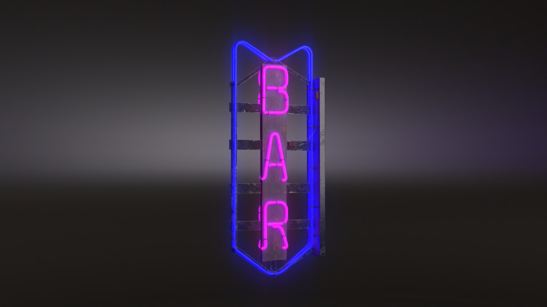 Neon bar sign 2 3D model - TurboSquid 2165696