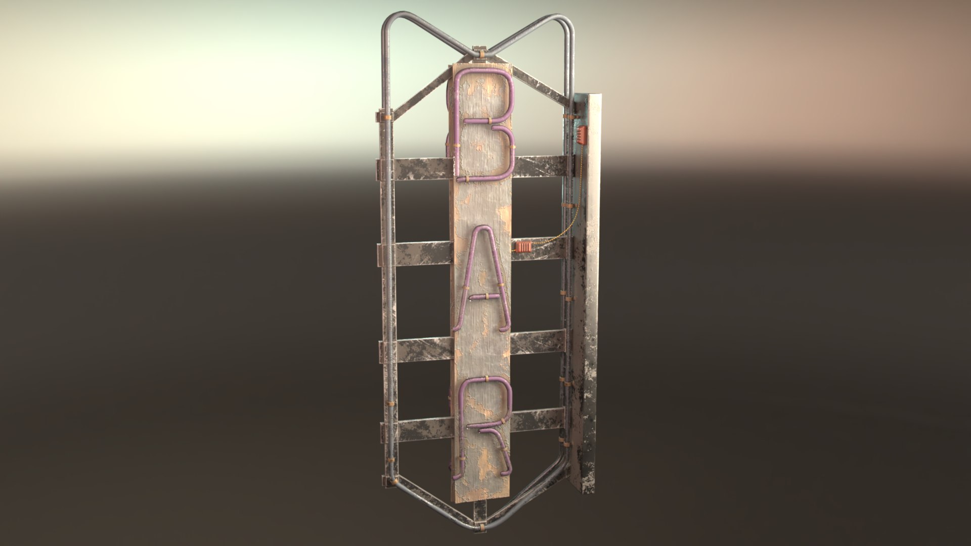 Neon bar sign 2 3D model - TurboSquid 2165696