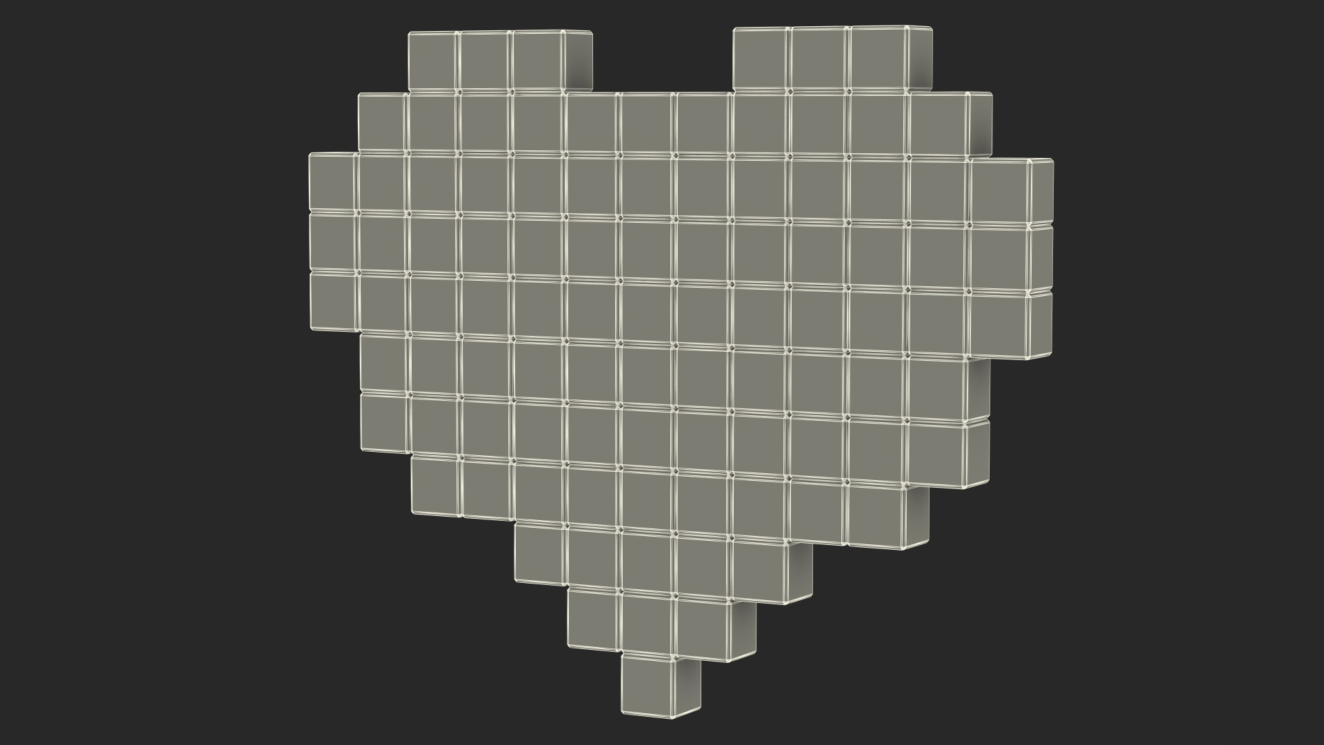 3D Tetris Blocks Heart - TurboSquid 1545751